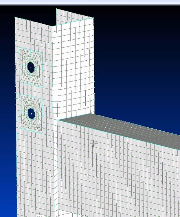 Getting coherent quad mesh between 2 separate shell models - Use of the ...