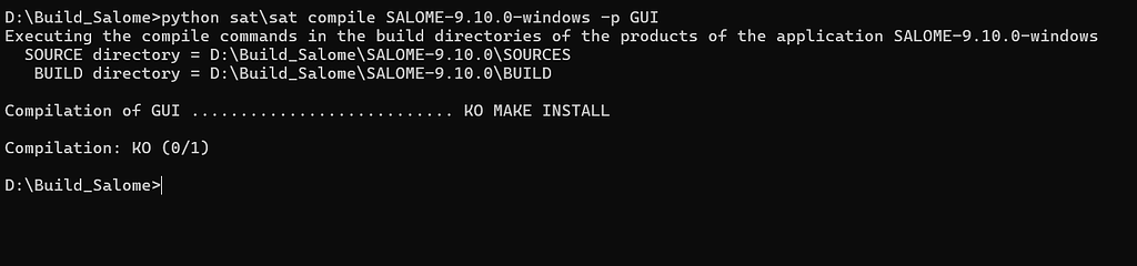 Issue Building Salome 910 Gui On Windows 10 Install And Build Salome Project