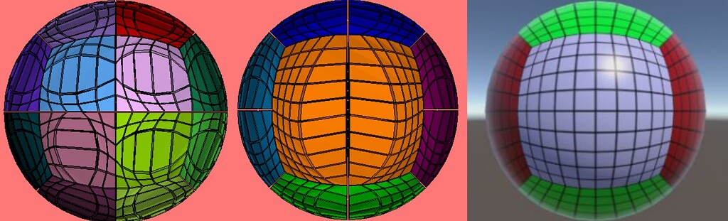 How to improve quality of hexahedral mesh of block with spherical face ...